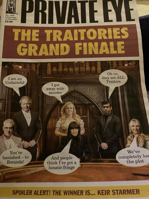 PRIVATE EYE MAGAZINE 1616 2 February 2024 The Traitors Boris Johnson ...