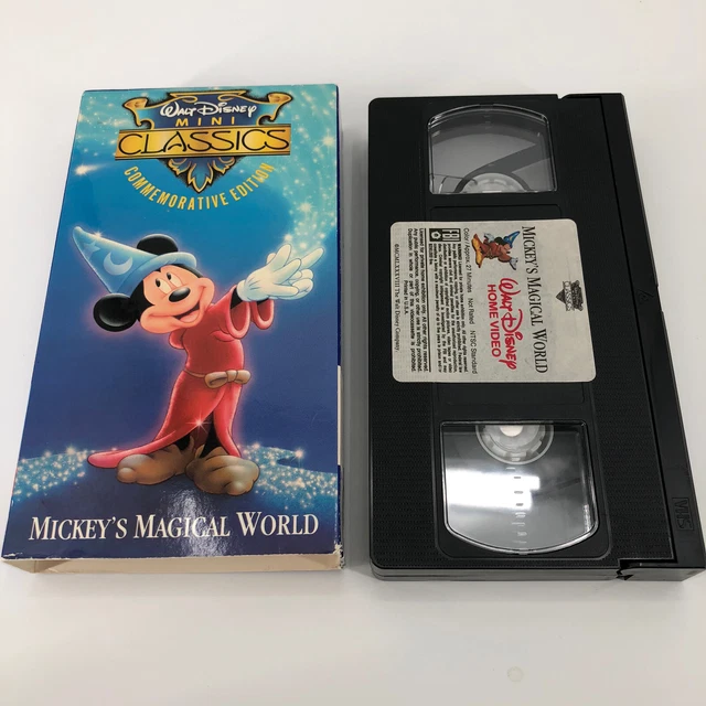 WALT DISNEY MINI Classics VHS Commemorative Mickey's Magical World Very ...