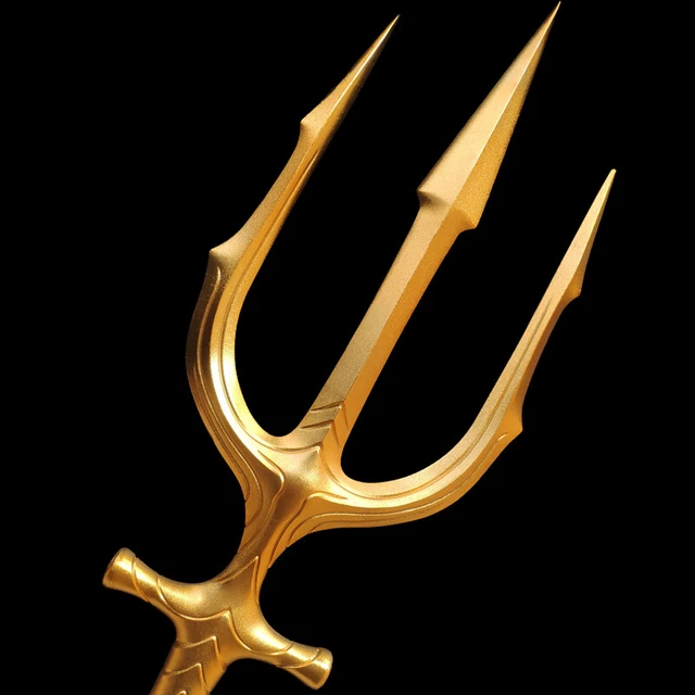 AQUAMAN AND THE Lost Kingdom Aquaman 2 Trident 1：1 Cosplay Props ...
