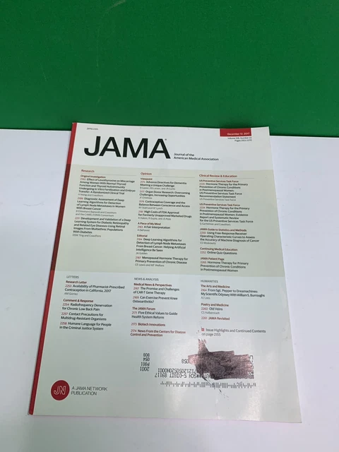 JAMA JOURNAL OF THE AMERICAN MEDICAL ASSOCIATION December 12 2017 $2.24 ...