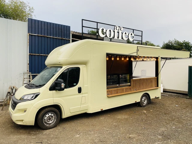 CATERING CONVERSION LOW loader box van burger fish and chips promo ...
