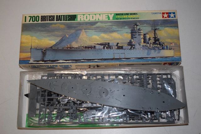 TAMIYA 77502 BRITISH Battleship Rodney 1:700 NEU OVP EUR 14,95 ...
