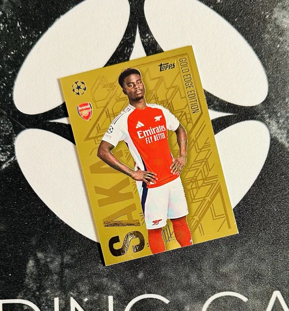 TOPPS MATCH ATTAX CL 2024/2025 - Bukayo Saka Gold Edge Edition GE3 ...