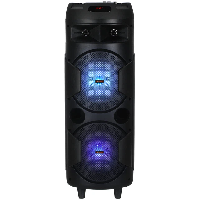 6000W LARGE PARTY Bluetooth Speaker Heavy Bass Stereo Sound + Mic ...