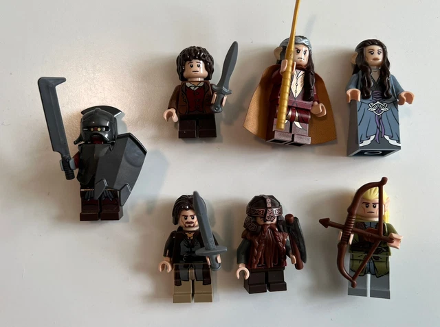 LEGO LOTR MINIFIGURES Lot. Frodo, Gimli, Legolas, Arwen, Elrond ...
