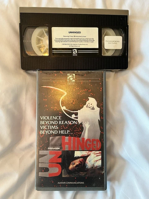 UNHINGED PRE CERT Untested VHS Tape. Was On The Banned List Rare £31.92 ...