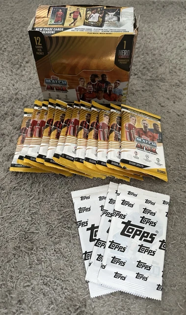 MATCH ATTAX 2024/25 Full box 24 packets Packs 24/25 Topps 2025 plus 15 ...