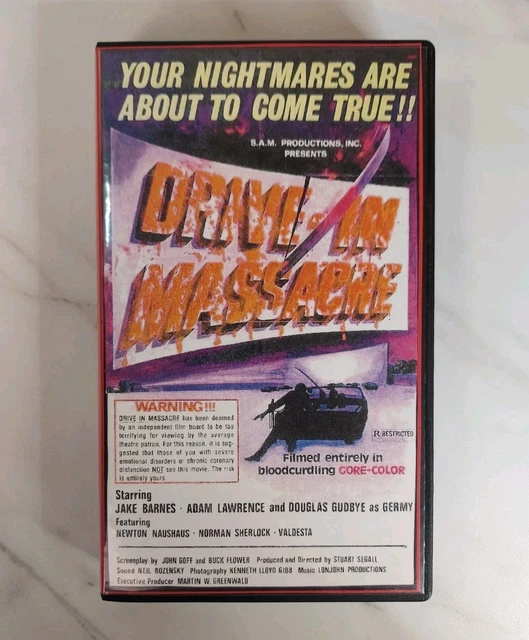 VINTAGE CULT BIZARRE Weird VHS Drive-In Massacre Shocking Videos 1976 £ ...