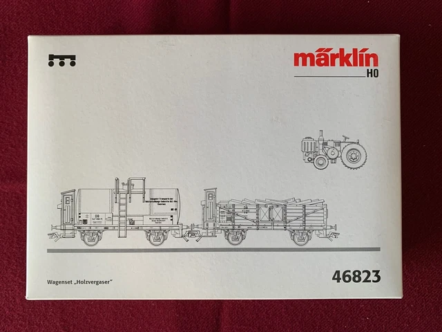 LEERKARTON BZW. LEERE OVP für Märklin H0 46823 Wagenset "Holzvergaser ...