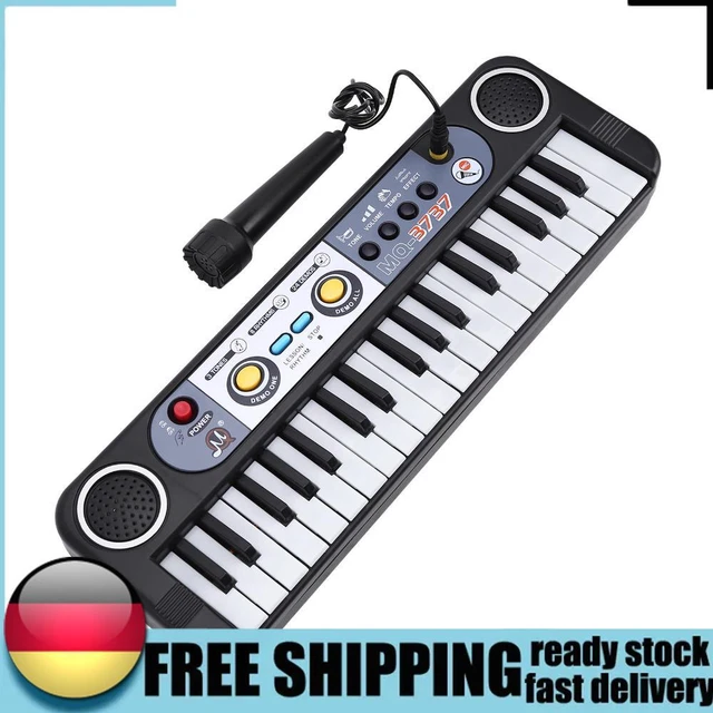 37 KEYS KEYBOARD Musical Toys Safe with Microphone Smooth for Festival ...