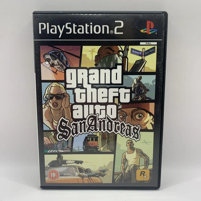 GRAND THEFT AUTO San Andreas PS2 2004 Action-Adventure Rockstar Games ...