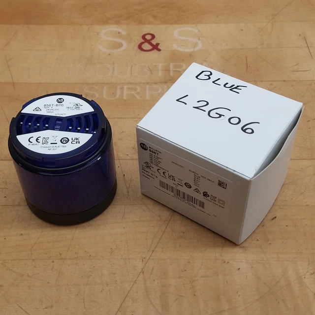 ALLEN BRADLEY 856T-BT6 Series A LED Stack Light, Blue, 24VAC/DC, 50 ...