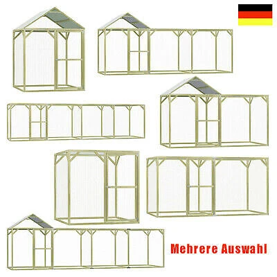 HÜHNERSTALL HÜHNERHAUS HÜHNERVOLIERE Geflügelstall Voliere ...