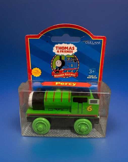 NEW PERCY - Thomas & Friends 2001 Train Figure Wooden Railway Car $59. ...