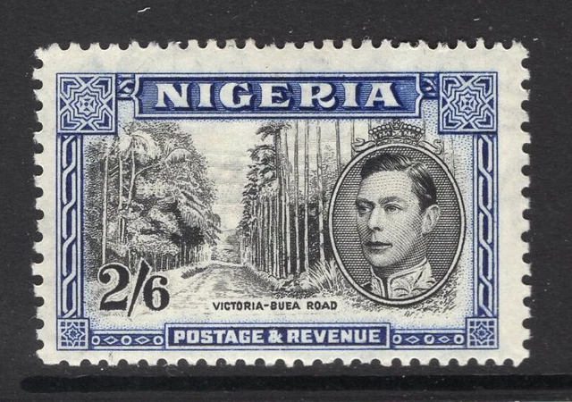 M25533 NIGERIA 1938 SG58 KGVI: 2/6d black & blue LMM, Cat £60 £18.72 ...