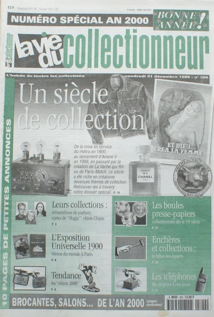 007369 - LA vie du collectionneur - Numéro 300 du 31 Décembre 1999 ...