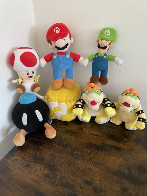 SUPER MARIO PLUSH Bundle Nintendo Soft Toy Teddy Collectable 7 X Toys £ ...