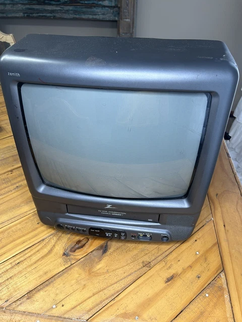 ZENITH TVBR1342Z 13& CRT TV VCR Combo Retro Gaming Television Vintage ...
