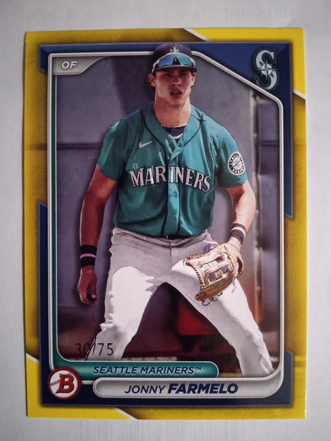 JONNY FARMELO 2024 Bowman Paper Prospects BP-147 giallo parallelo /75 ...