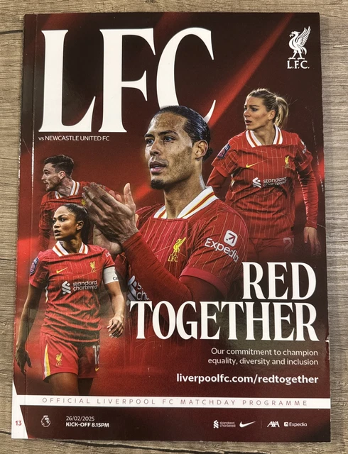2024/25 LIVERPOOL V Newcastle United Premier League Programme £3.83 ...