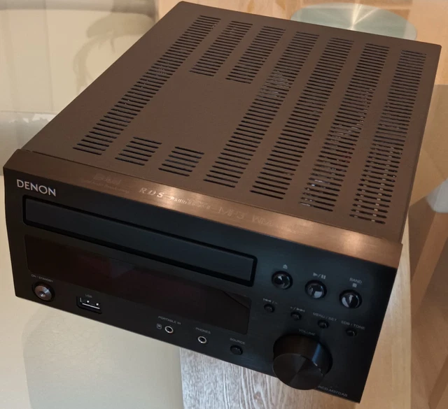 DENON RCD-M37DAB DM37 Black Lovely Condition & Dab/Fm Aerials 60W Amp ...