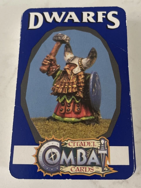 RARE VINTAGE CITADEL COMBAT CARDS Complete Set DWARFS - GW Warhammer £ ...