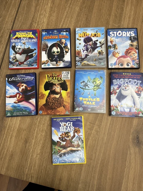 KIDS DVD BUNDLE - 9 DVDS - All G / U Rating - Bigfoot, Chicken Little ...
