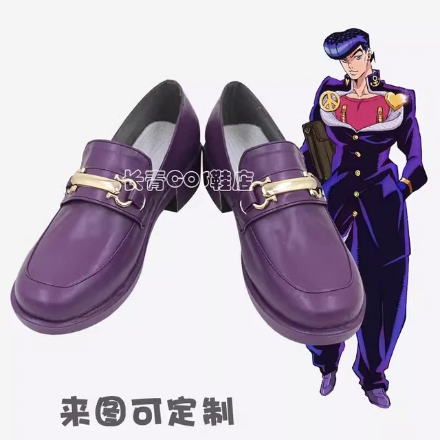 COSPLAY JOJOS BIZARRE Adventure Higashikata Josuke Shoes Ankle Boots ...