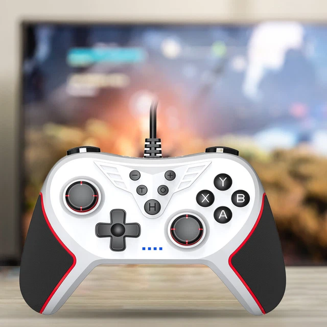 USB WIRED GAMEPAD 2m Cable Gamepad Joystick with Vibration for Switch ...