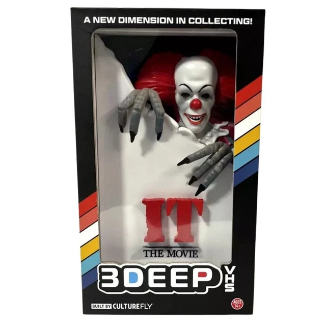 3DEEP BY CULTUREFLY PENNYWISE IT The Movie VHS Sculpted 3D Shelf Art ...