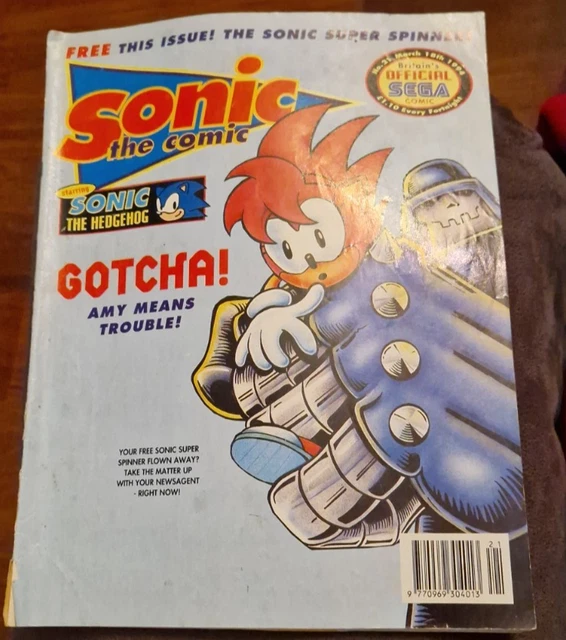 SONIC THE COMIC Fleetway issue 21 - 18 March 1994 - UK sega sonic the ...