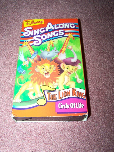 DISNEY'S SING ALONG Songs - The Lion King Circle of Life VHS Children's ...