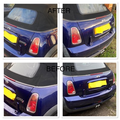 BMW MINI ONE Cooper S Cabrio r52 r57 hinten Softtop Dach Wetter ...