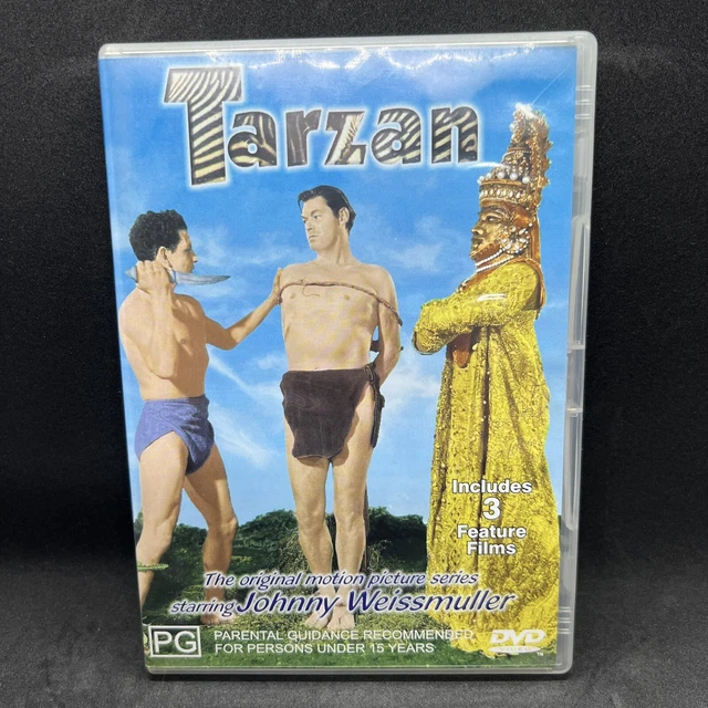 TARZAN MOVIE COLLECTION Johnny Weissmuller DVD 1940s PAL Region 2 4 tarzan-movie-collection-johnny-weissmuller-dvd-1940s-pal-region-2-4