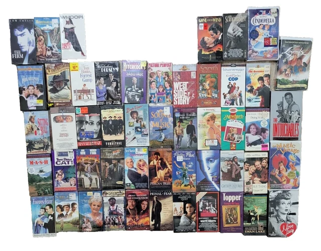NEW VHS TAPE Lot 50 Sealed Videotapes - TV, Comedy, Music Action NOS ...