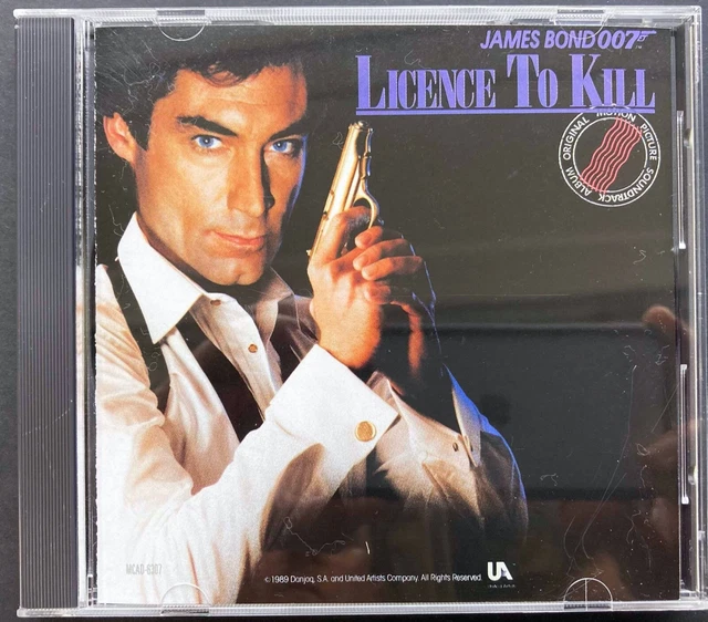 LICENSE TO KILL CD Soundtrack James Bond US Release Timothy Dalton MINT ...