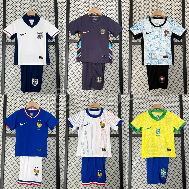 NEW KIDS FOOTBALL Kits 2024 Teams Boys Girls Sport Strip Shirt+Shorts £ ...