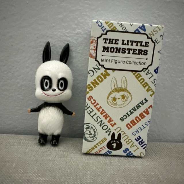 POP MART X HOW2WORK Labubu The Little Monsters Panda Mini Figure Secret ...