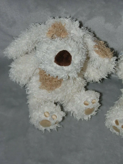 ASDA DOG SOFT toy TWO George cream puppy comforter £14.95 - PicClick UK