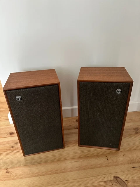 VINTAGE SPEAKERS DYNATRON LS 1428 Mid Century Teak Retro Speakers £59. ...