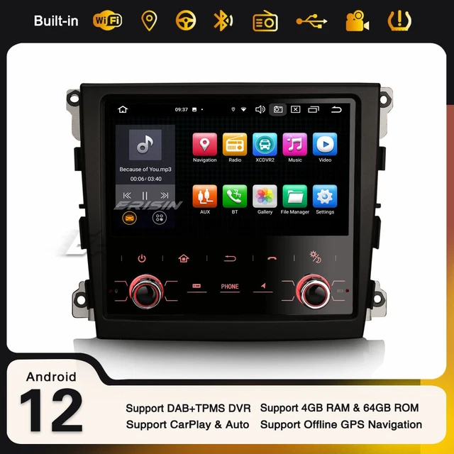 64GO ANDROID 12 Autoradio Navi CarPlay Wifi DSP 8-Cœurs 4G DAB+ Porsche ...