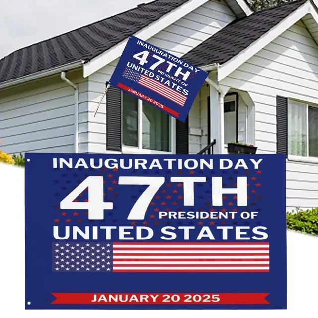 WON FLAG 2024 E2024 Election Inauguration Day 01.20.25 45 47 President ...