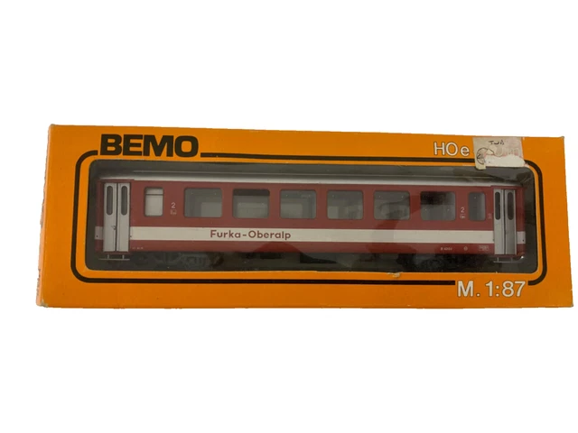 BEMO HOM 3259 Swiss FO Furka -Oberalp Coach 2nd Class Short D - boxed £ ...