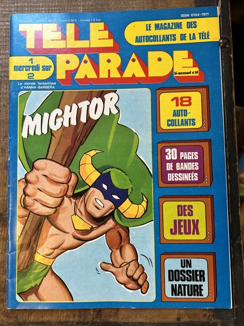 TELE PARADE N°14 ¤ MIGHTOR/HONK KONG FOU FOU ¤ avec AUTOCOLLANT/STICKER ...