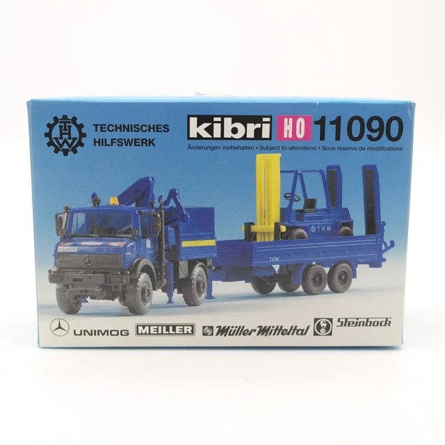 KIBRI H0 11090 MB Unimog THW Bausatz in OVP QR8856 EUR 27,99 - PicClick DE