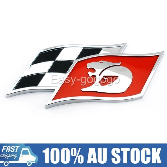 HSV RACING FLAG Badge Emblem FOR Holden Commodore V8 SV6 SS SV8 GTS R8 ...