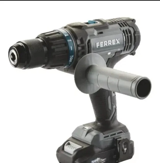 FERREX 20V CORDLESS Impact Hammer Drill Driver 13mm BODY ONLY No ...