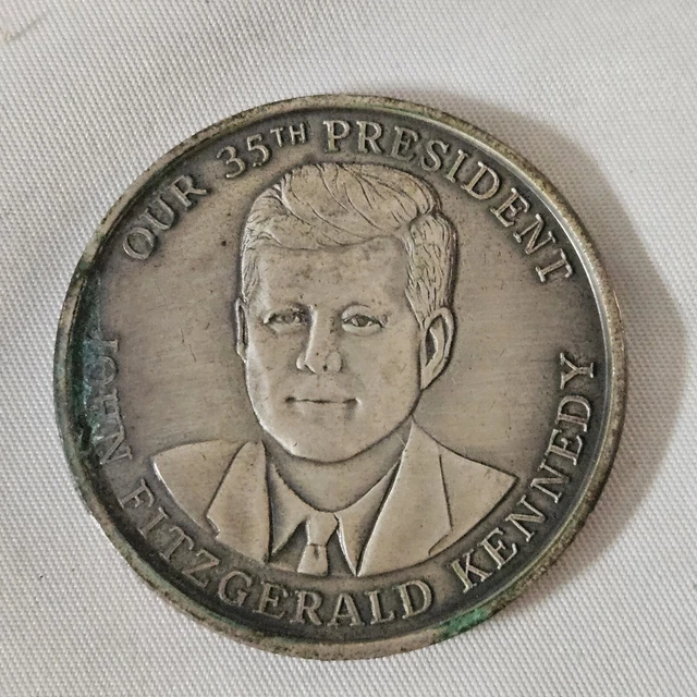 JOHN FITZGERALD KENNEDY Our 35th President Commemorative Metal W ...