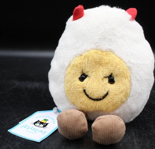 JELLYCAT LONDON AMUSEABLE DEVILLED EGG A2DEGGN Soft Toy 4" W/ TAGS ...