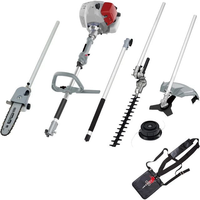 BENZIN MULTITOOL 4IN1 Rasentrimmer Freischneider Heckenschere Entaster ...